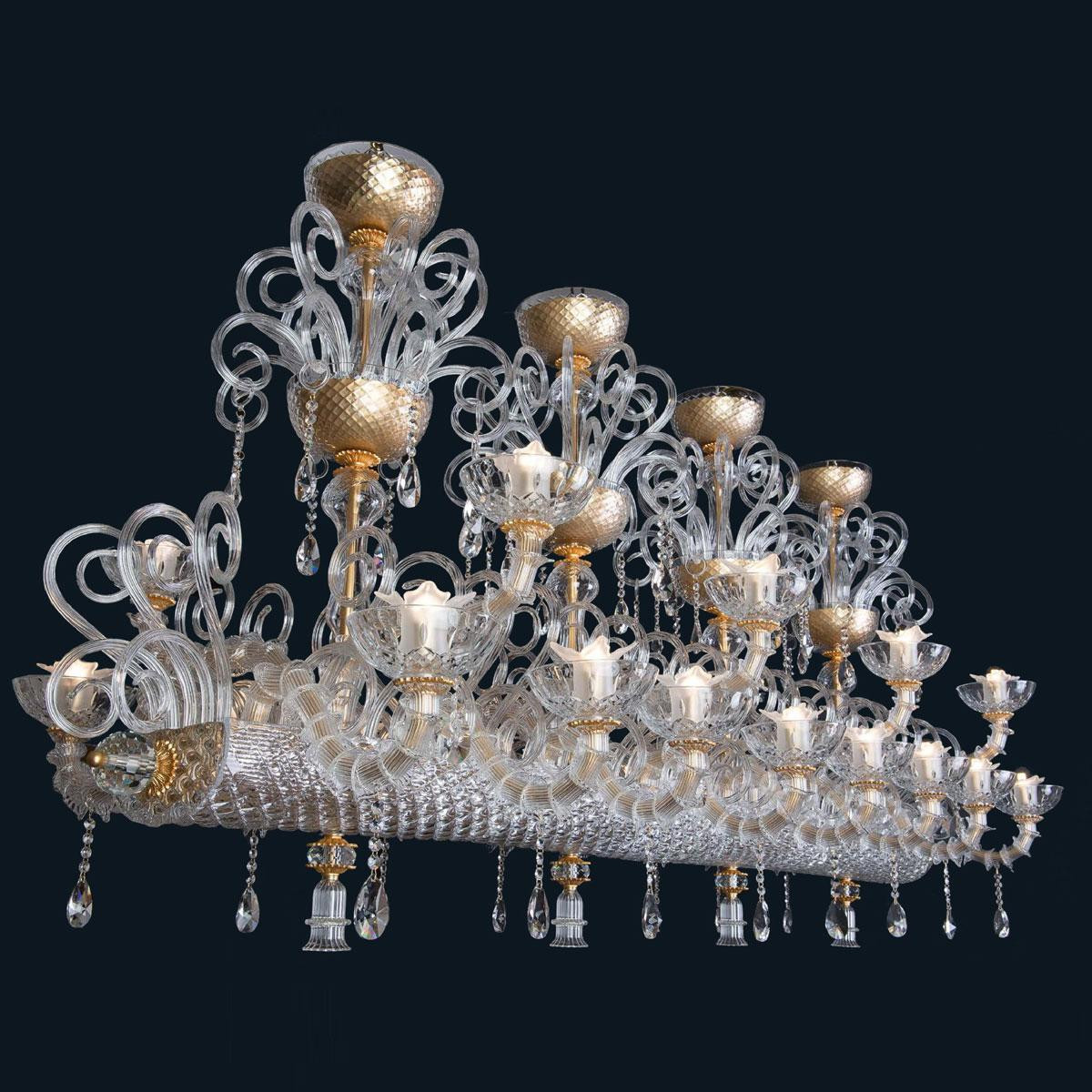 "Cedric" Murano glass chandelier